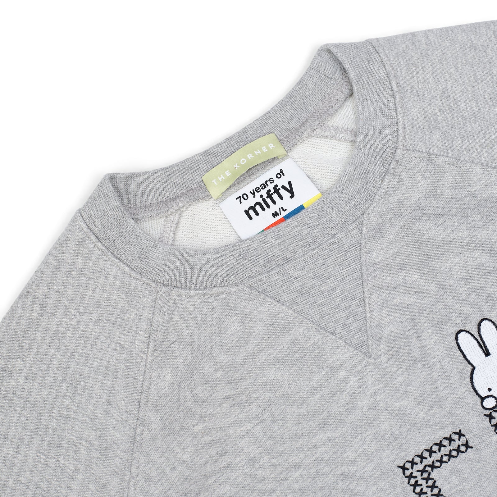 Miffy Sewing Logo Sweatshirt - Grey (GRY) – The Korner