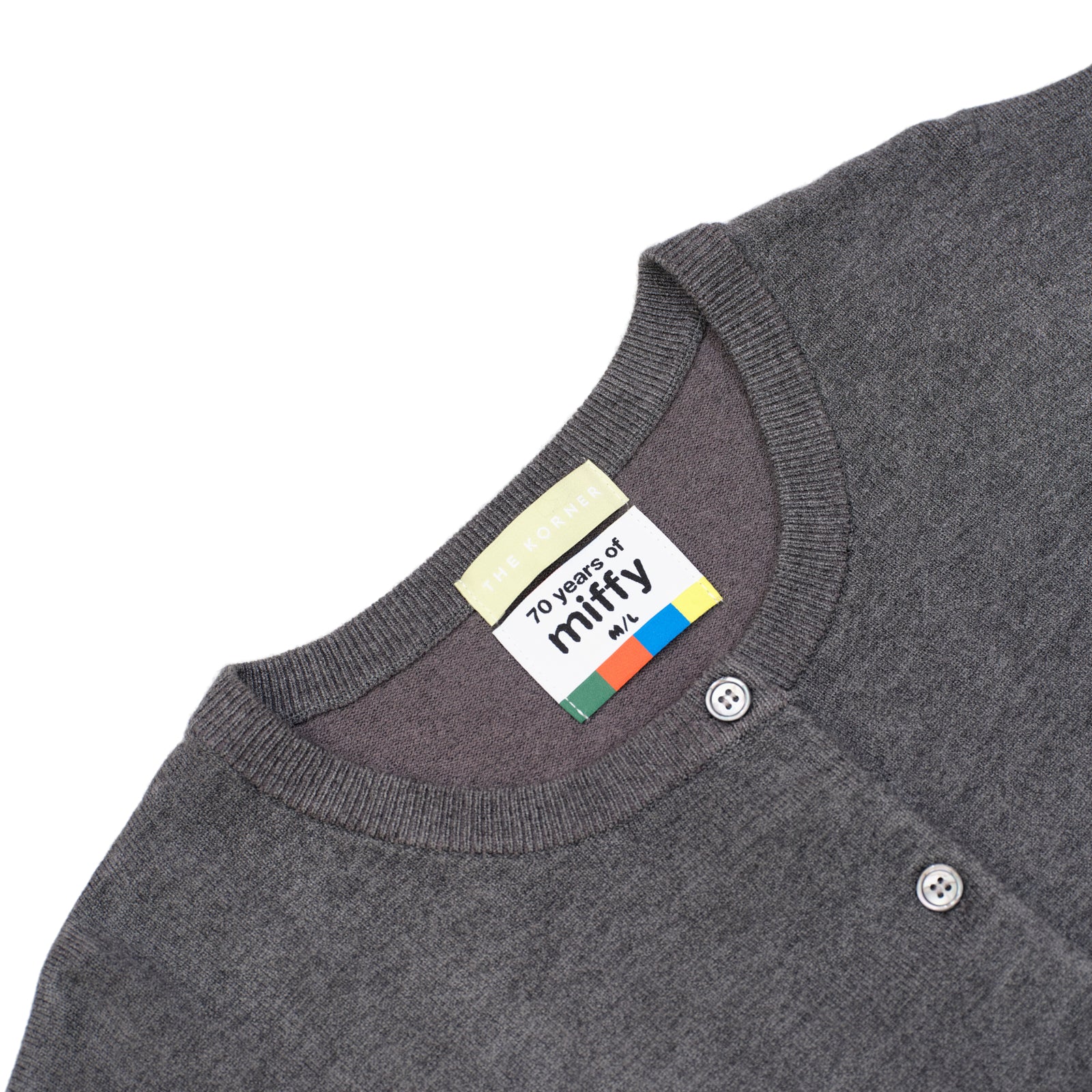 Miffy One Point Cardigan - Grey (GRY) – The Korner