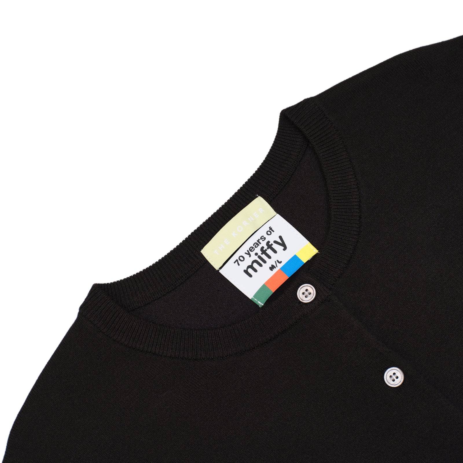 Miffy One Point Cardigan - Black (BLK) – The Korner