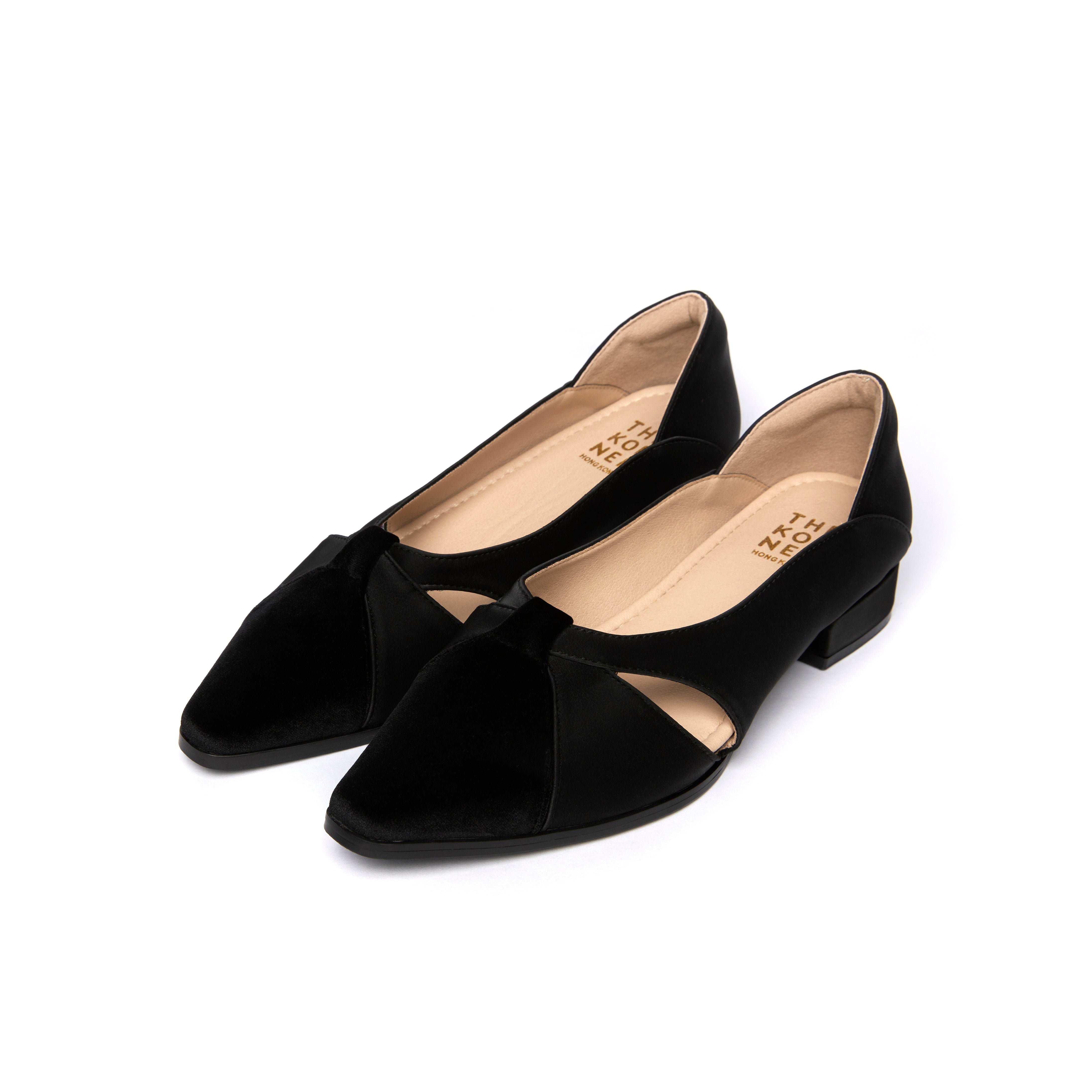 Kaylie Twist Flats - Black (BLK) – The Korner